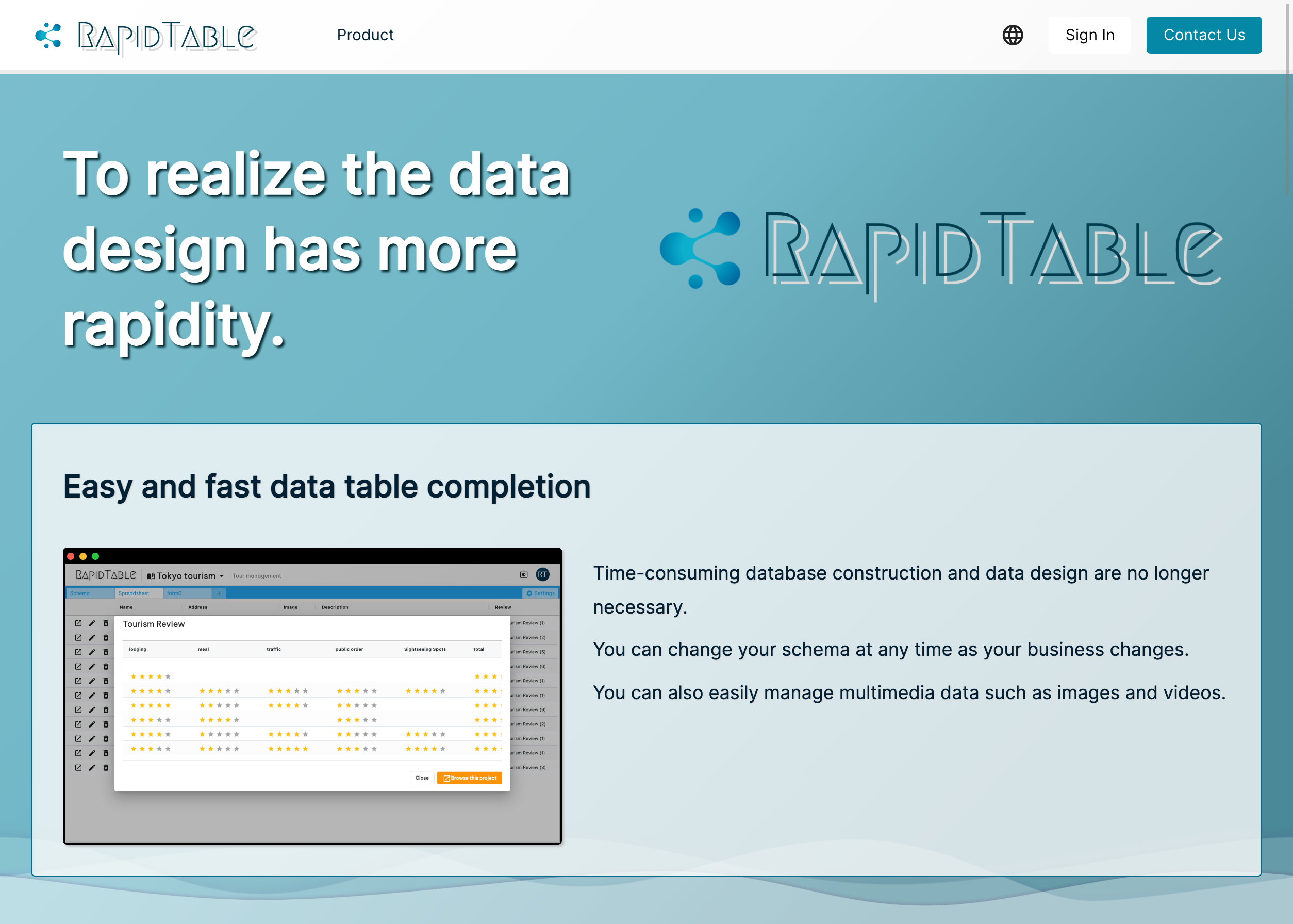 RapidTable